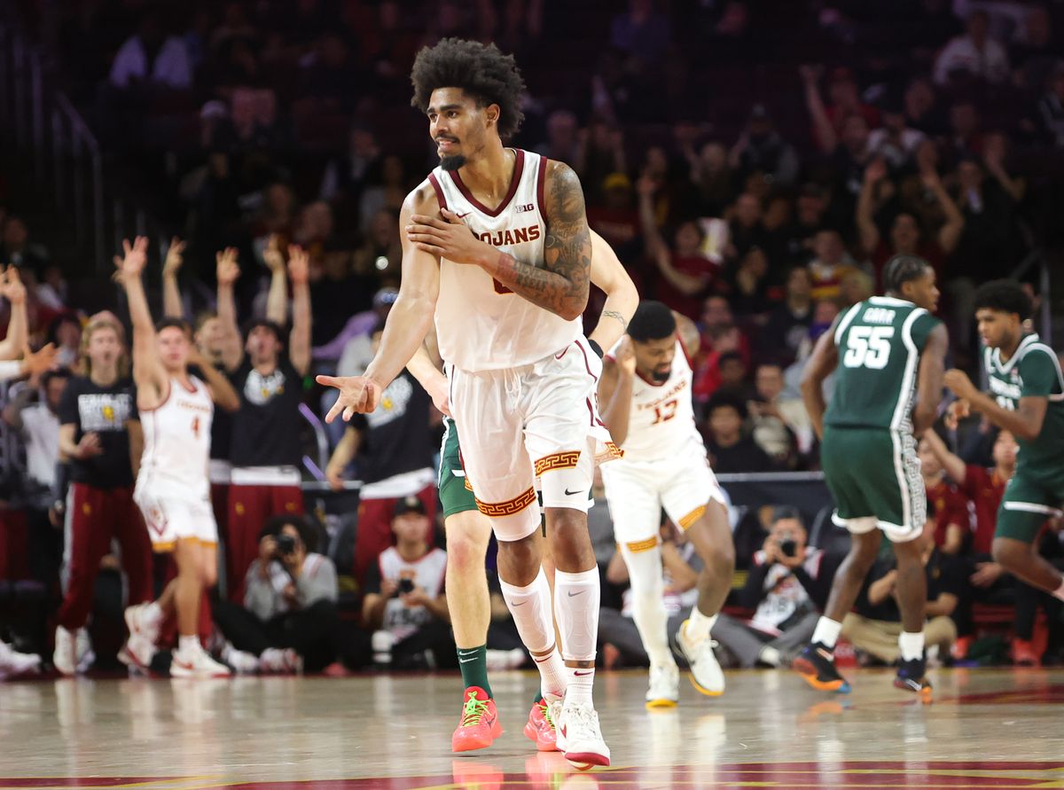 TST Images: USC Trojans defeat the Michigan State Spartans, 70-64